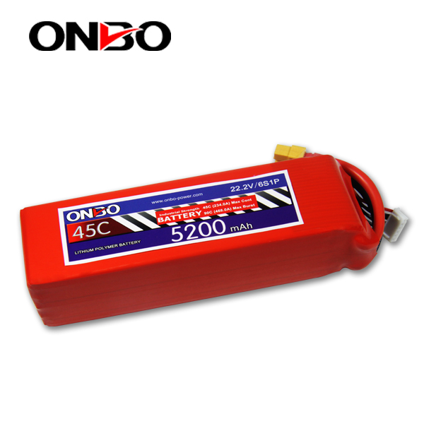 ONBO 45C 6S 22.2V 5200mAh lipo -ONBO