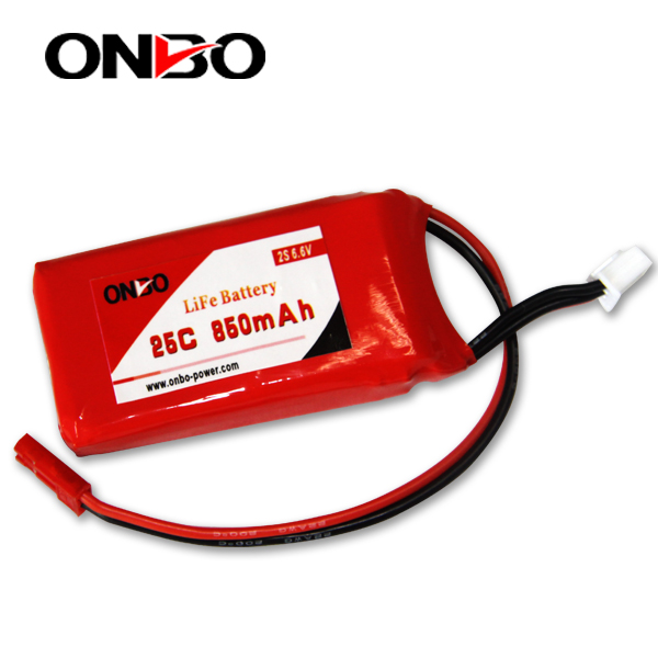 ONBO 25C 850mAh 2S LiFePO4 battery-ONBO
